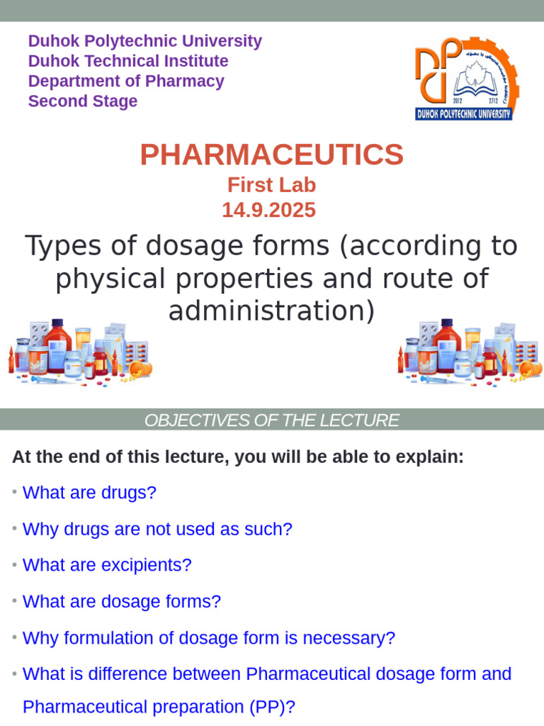 Types of Dosage Forms in Pharmaceutics | PDF | Topical Medication ...