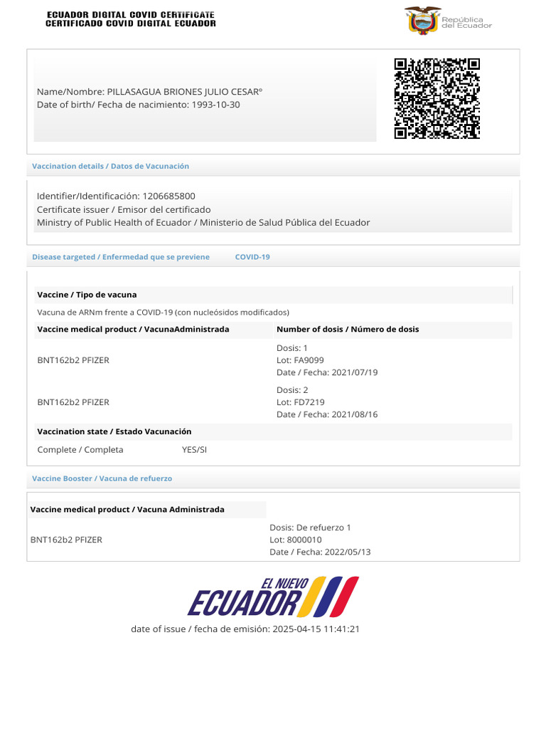 MSP HCU Certificadovacunacion1206685800 | PDF