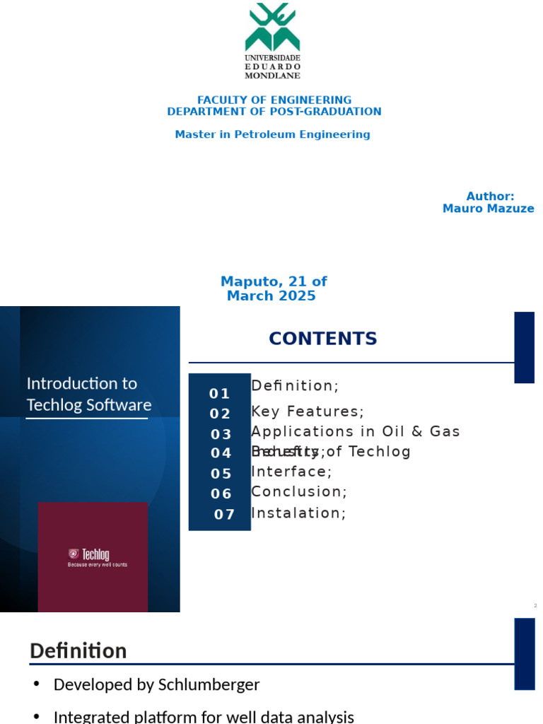 Introduction to Techlog Software | PDF | Petroleum Reservoir | Computer ...