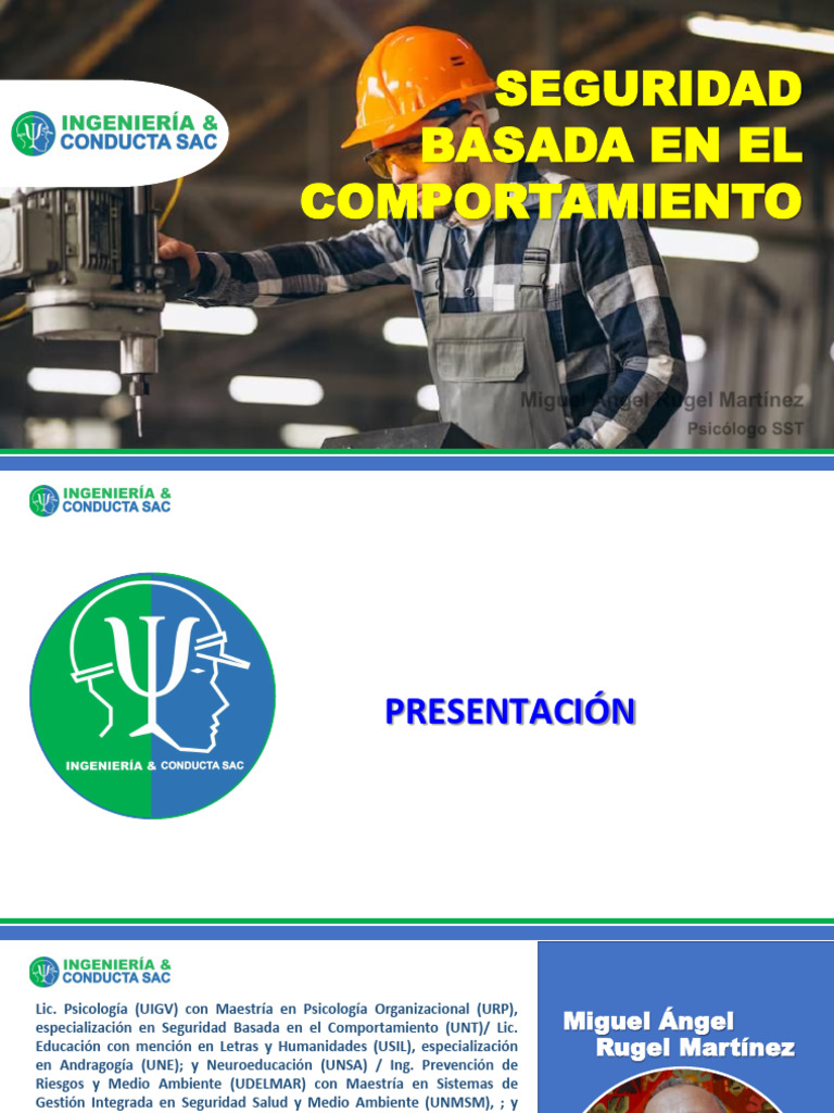 Psicología Conductual en Seguridad Laboral | PDF | Reforzamiento ...