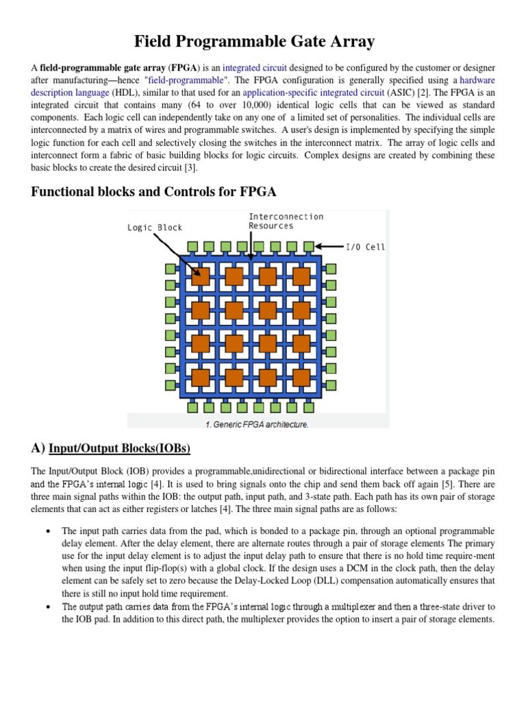 Field Programmable Gate Array | PDF | Field Programmable Gate Array ...