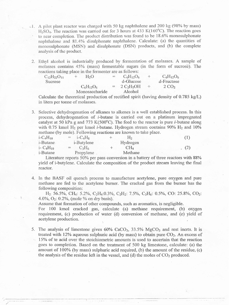 Tutorial Sheet | PDF