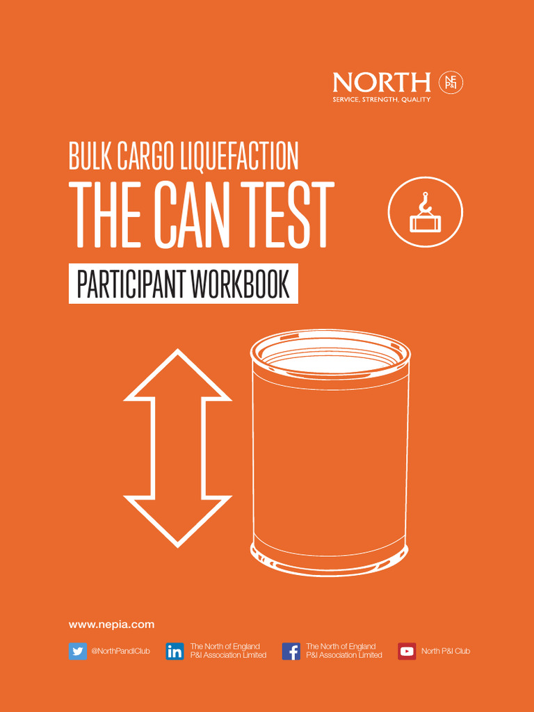 North Club Bulk Cargo Liquefaction The Can Test Participant Workbook ...