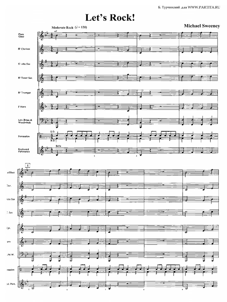 Let's Rock! by Michael Sweeney | PDF | Musical Compositions | Compositions