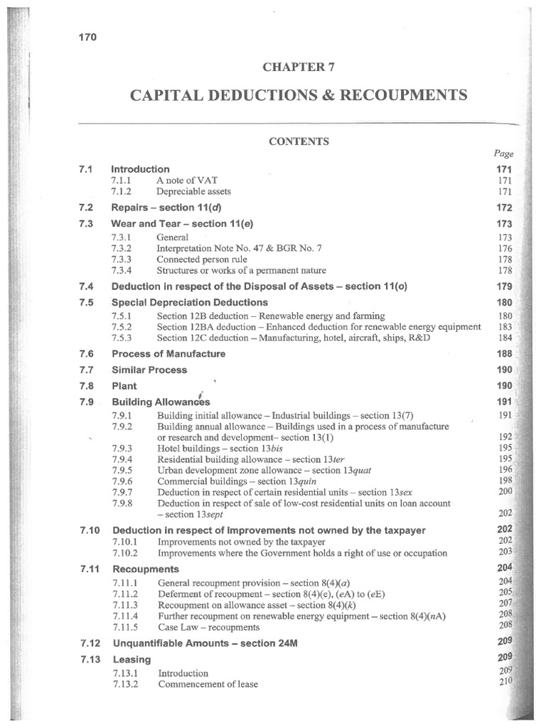 Capital Allowances & Recoupment 2025 | PDF