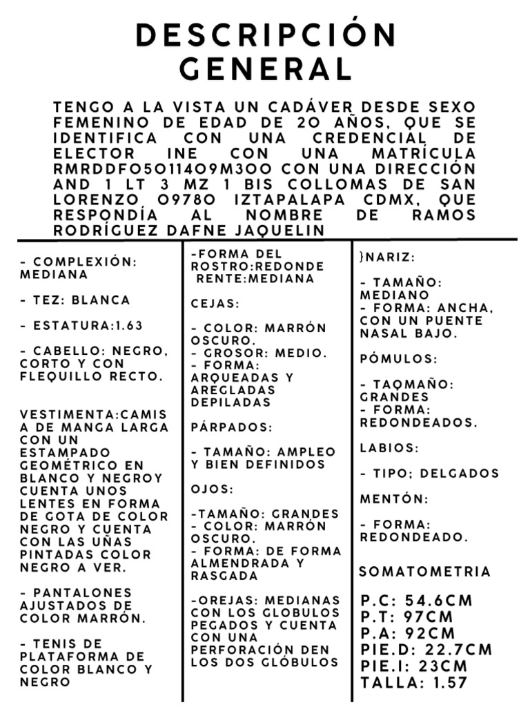 Descripción General La Mujer Está de Pie Frente A Una Tabla de Medidas ...