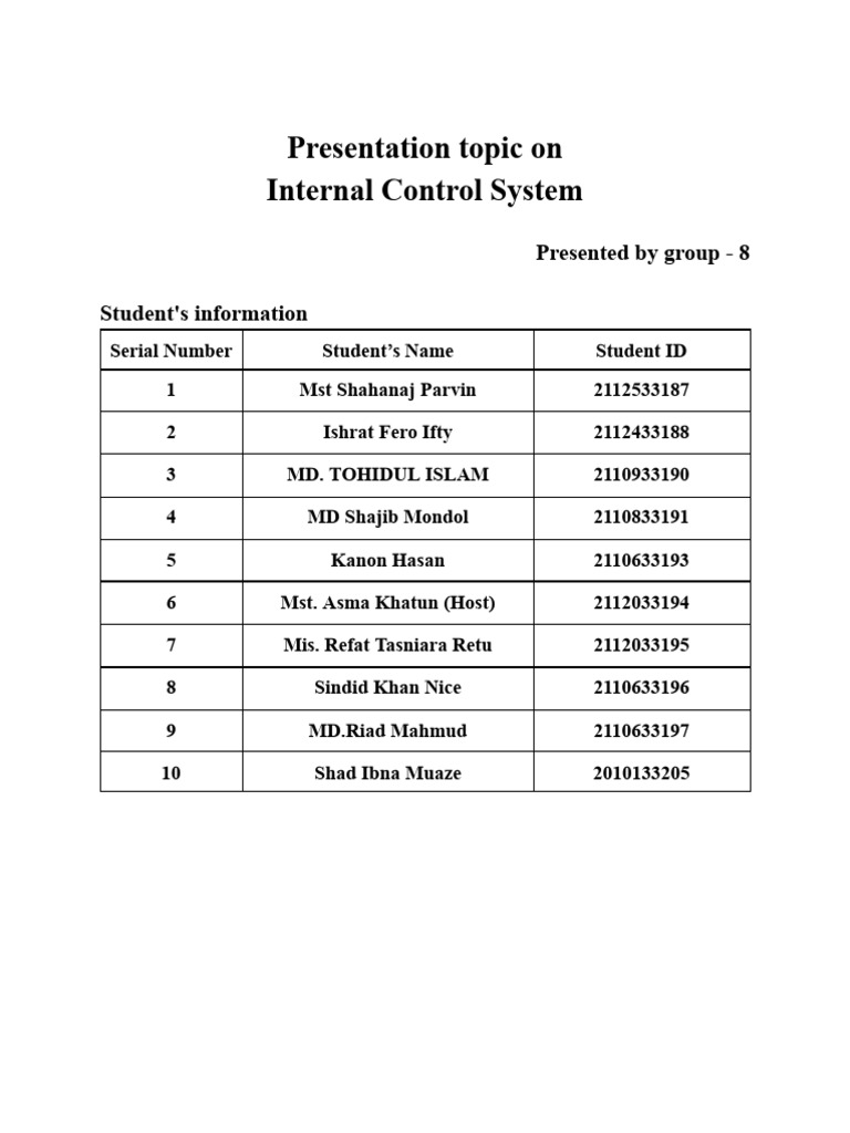 Understanding Internal Control Systems | PDF | Internal Control | Audit