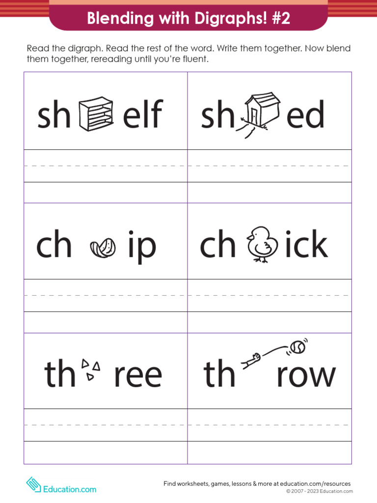 Blending With Digraphs 2 | PDF