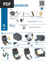 Guia de Instalação Zebra ZD220 | PDF | Impressora (informática) | USB