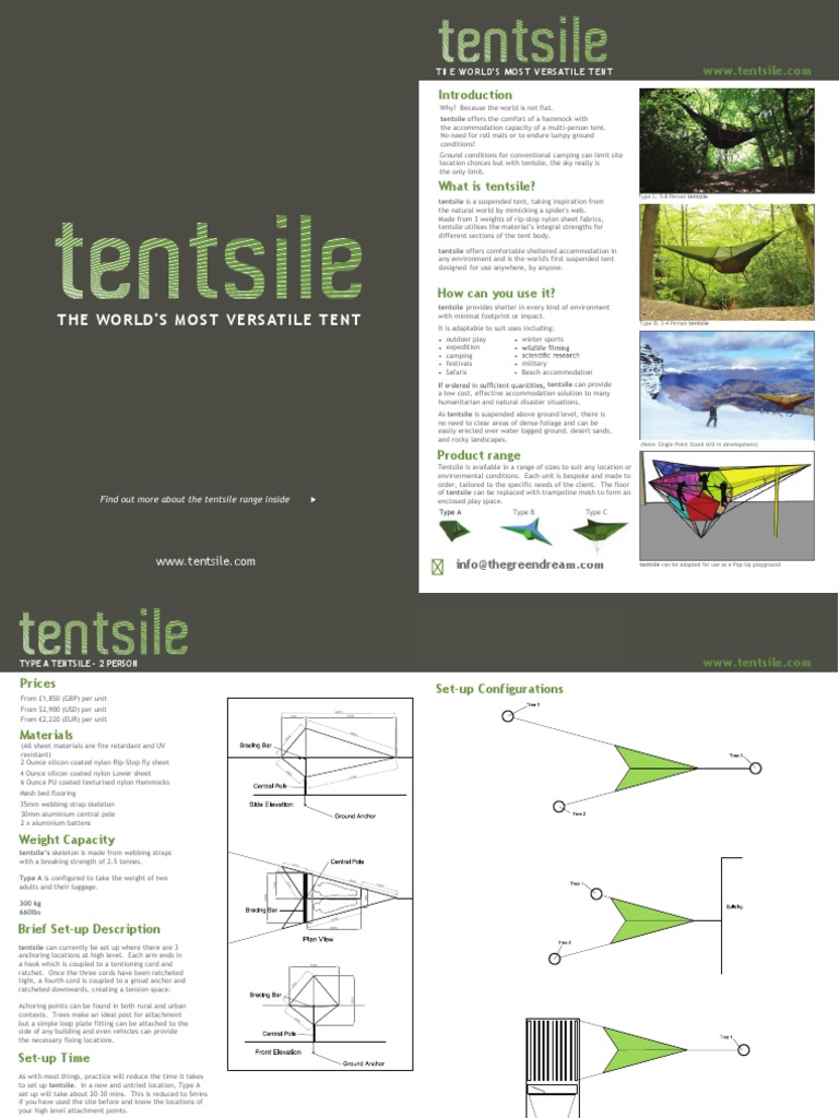 World's Most Versatile Suspended Tent | PDF | Tent | Nature