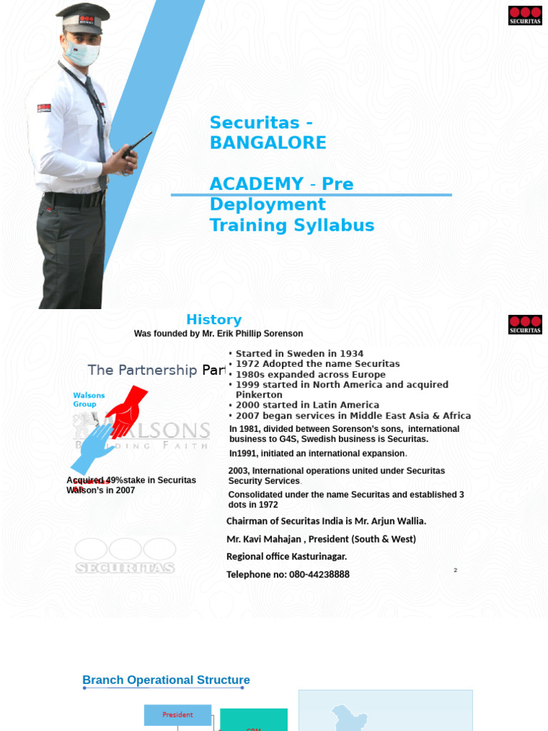 Securitas Bangalore Pre-Deployment Training | PDF | Cardiopulmonary ...
