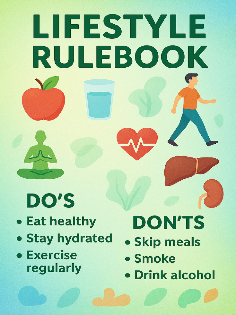 Lifestyle Rulebook English Poster | PDF
