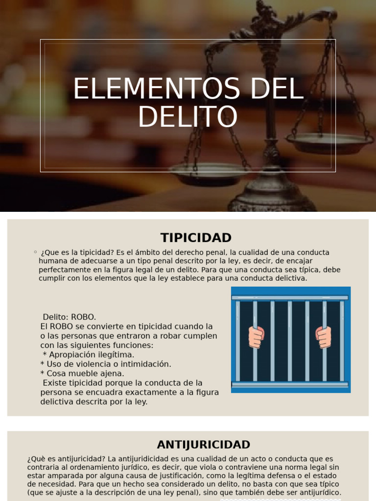 Elementos Del Delito 1.1 | PDF | Justicia | Crimen y violencia