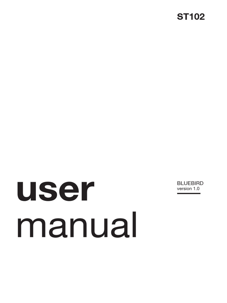 Bluebird ST102 User Manual 1.0 | PDF | Radio | Electromagnetic Interference