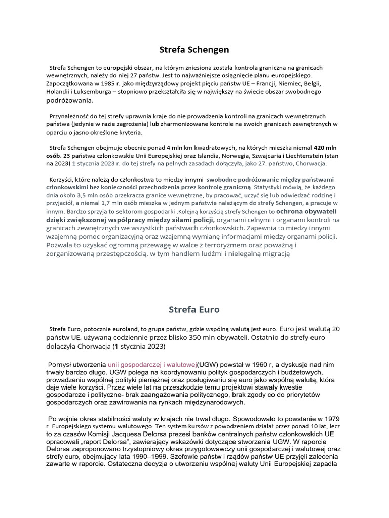 Strefa Schengen | PDF