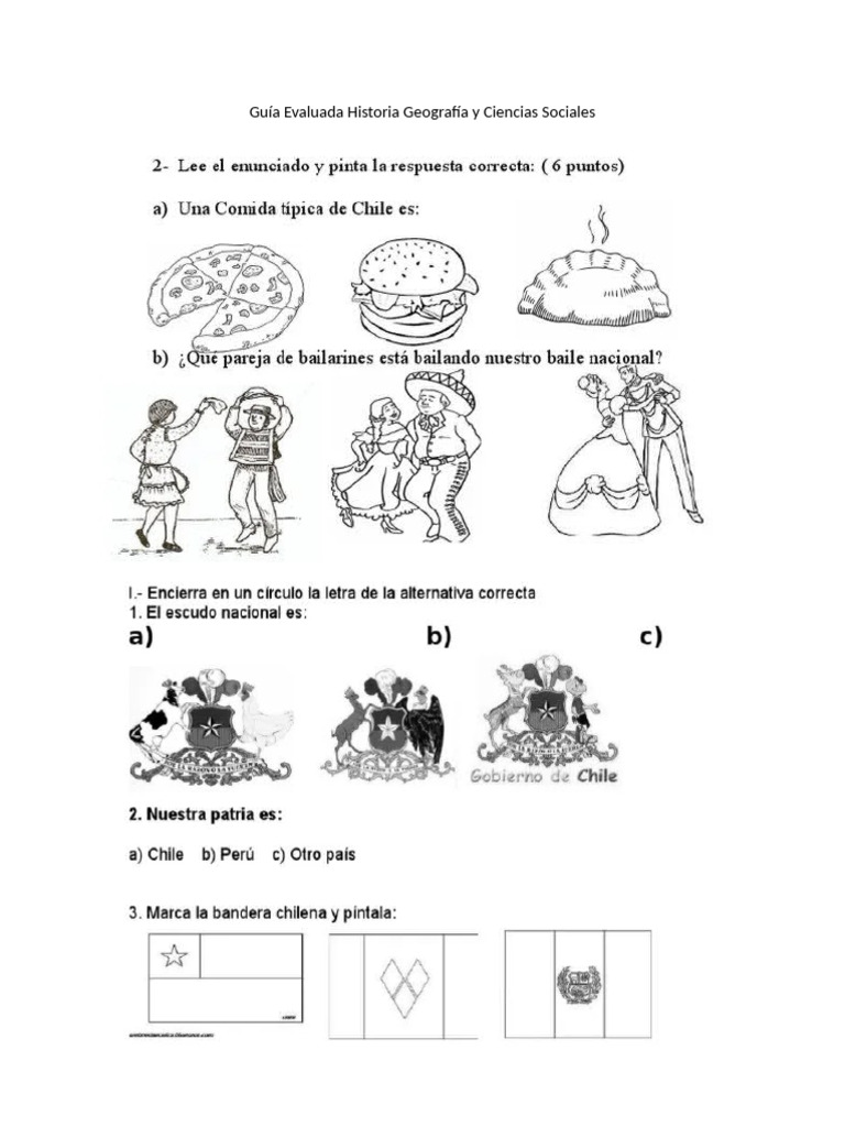 Guía Evaluada Historia Geografía y Ciencias Sociales | PDF