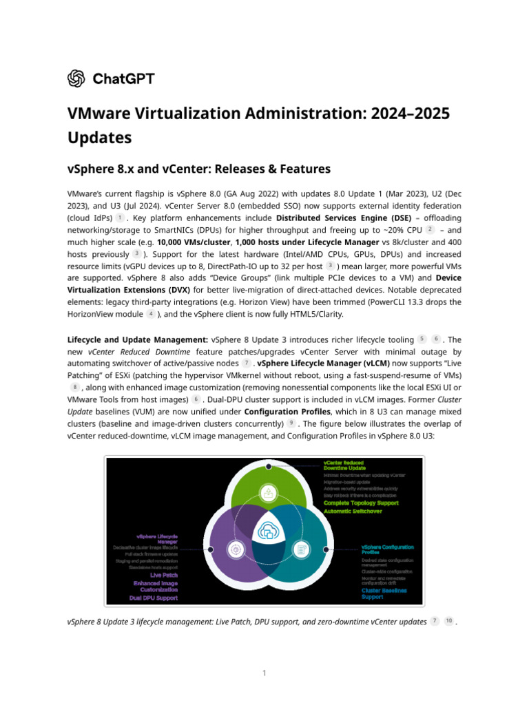 VMware vSphere 8 Update 3 Features Guide | PDF | Cloud Computing ...
