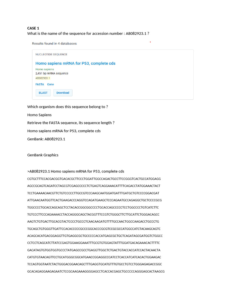Bioinformatics Experiment 1 | PDF | Genome | Computational Biology
