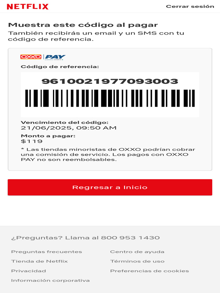 Código de Pago y Vencimiento OXXO | PDF