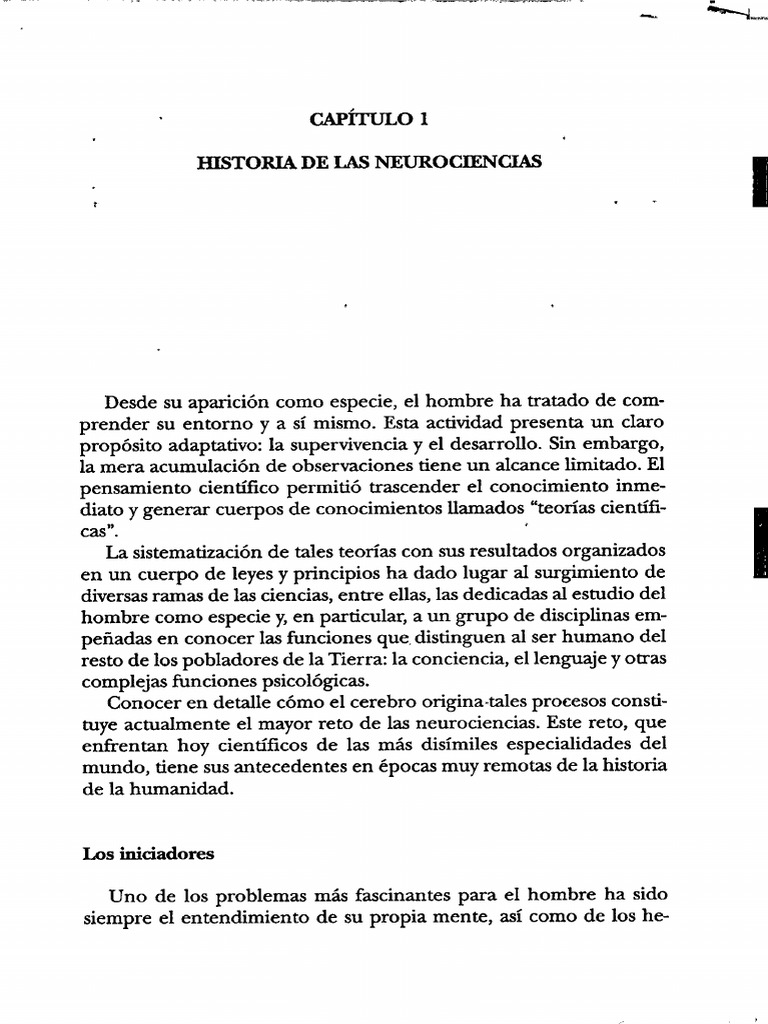 Capitulo_1._Historia_de_las_neurociencias.pdf NEUROCIENCIAS | PDF