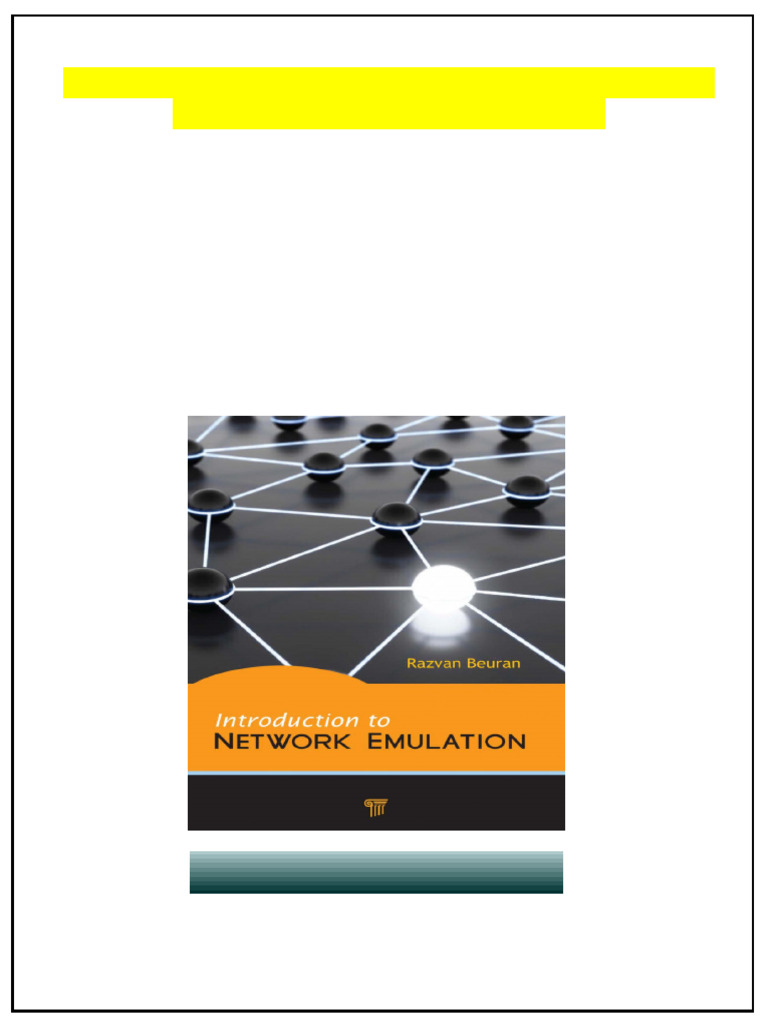 Introduction to Network Emulation 1st Edition Razvan Beuran (Editor ...