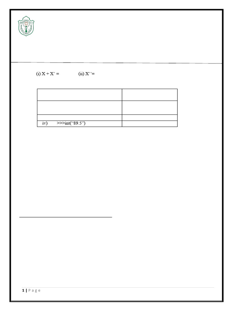 Xi-Cs Worksheet & Ak | PDF | Python (Programming Language) | Data Type