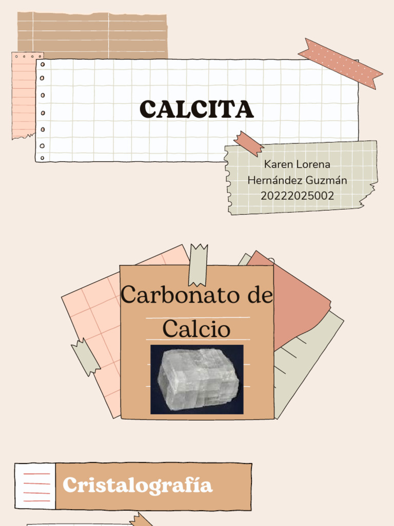 Propiedades y usos de la calcita | PDF | Minerales | Calcita