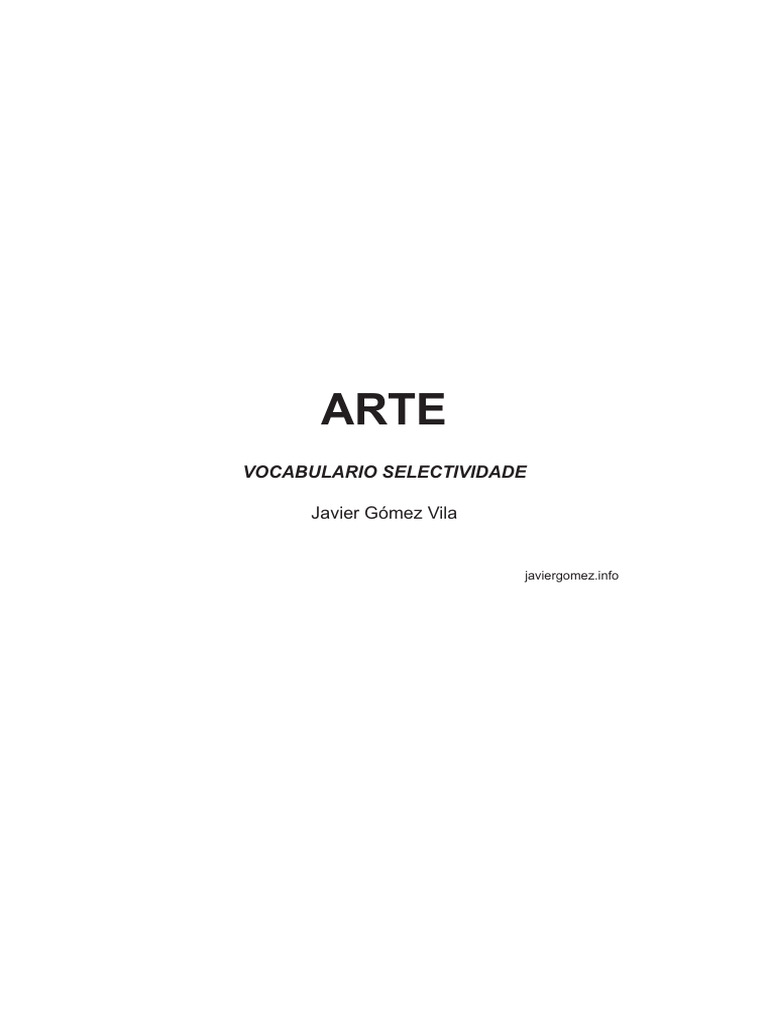 Vocabulario Esencial de Historia del Arte | PDF | Color | Bóveda ...