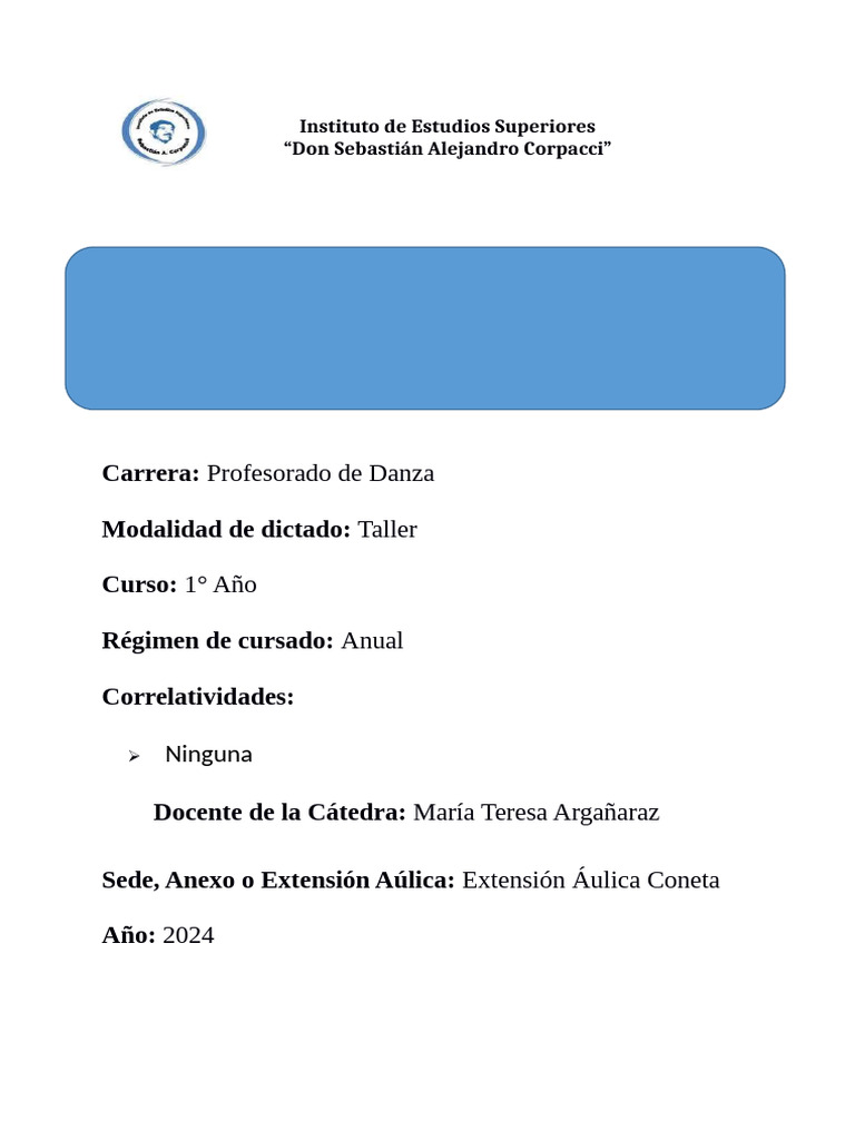 Argañaraz, María T. - DFA - Coneta2024 Programa | PDF | Aprendizaje ...
