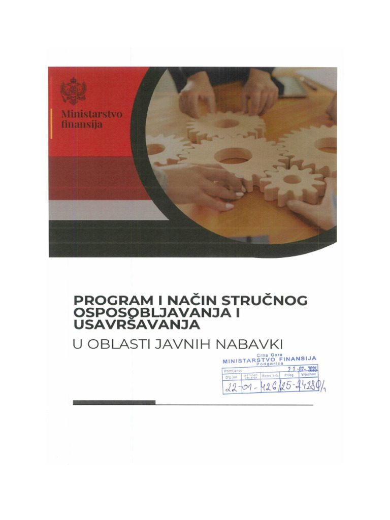 2025 Program I Nacin Osposobljavanja I Usavrsavanja Last 12092025 | PDF