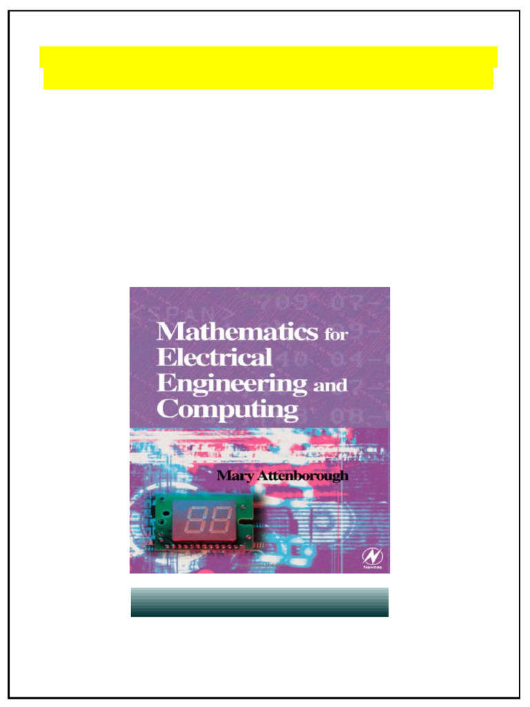 880mathematics For Electrical Engineering and Computing 1st Edition ...