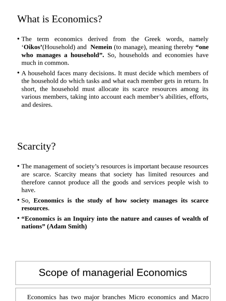 Understanding Economics: Micro vs Macro | PDF | Economics | Microeconomics
