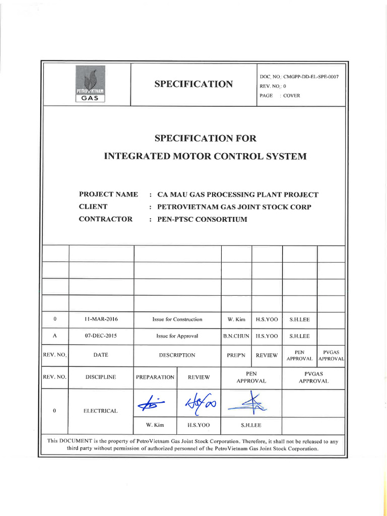Integrated Motor Control System Specs | PDF | Fuse (Electrical ...