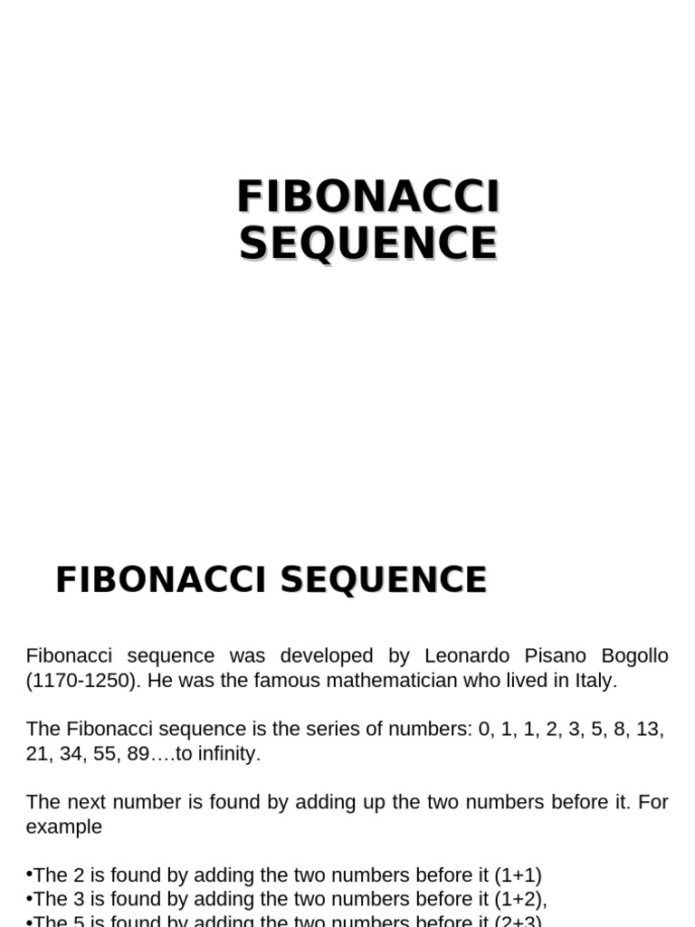 20th Fibonacci Number Explained | PDF | Elementary Mathematics | Number ...