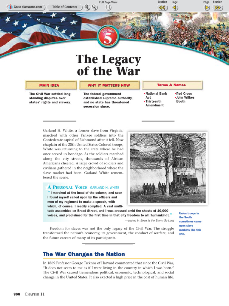 Civil War's Impact on America | PDF | Emancipation Proclamation ...