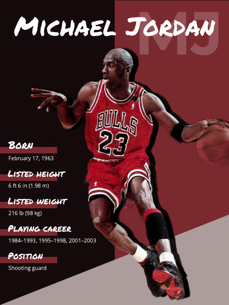 Michael Jordan Biography | PDF | National Basketball Association | Sports