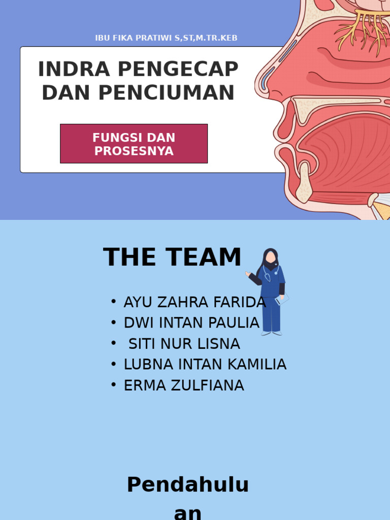 Fungsi dan Proses Indra Pengecap & Penciuman | PDF
