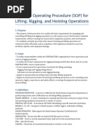 Lifting and Rigging Safety Procedures | PDF