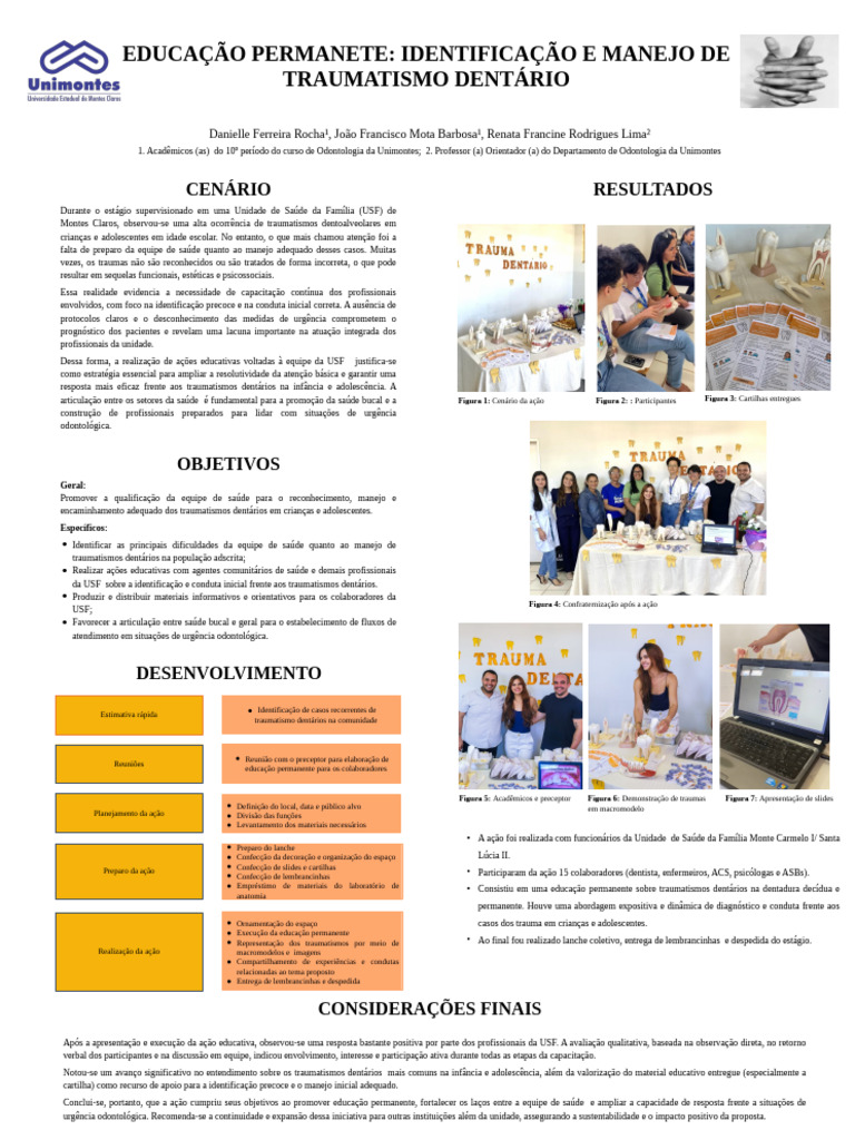 Template Poster Exemplo Relato Logomarcas TSR | PDF | Odontologia