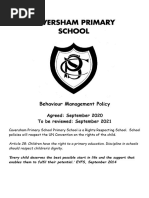School Behaviour Management Guidance | PDF | Special Education | Teachers