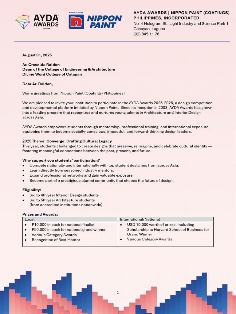 AYDA Awards 2025 Invitation Letter | PDF