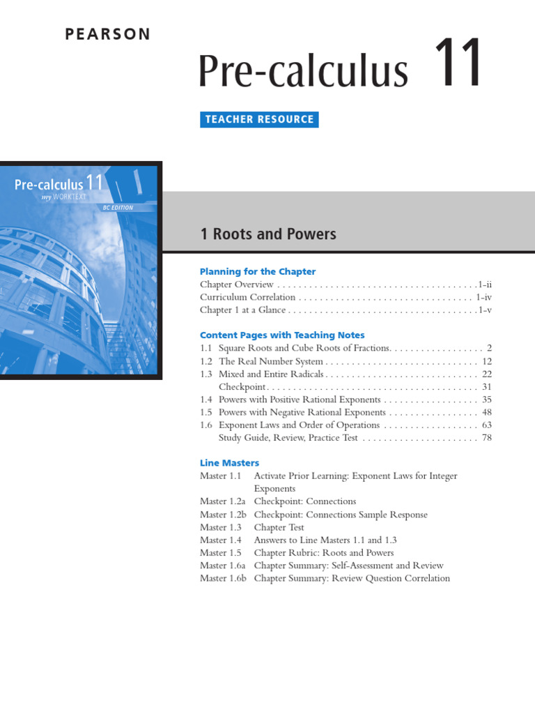 Pre-calculus: Roots and Powers Guide | PDF | Numbers | Exponentiation