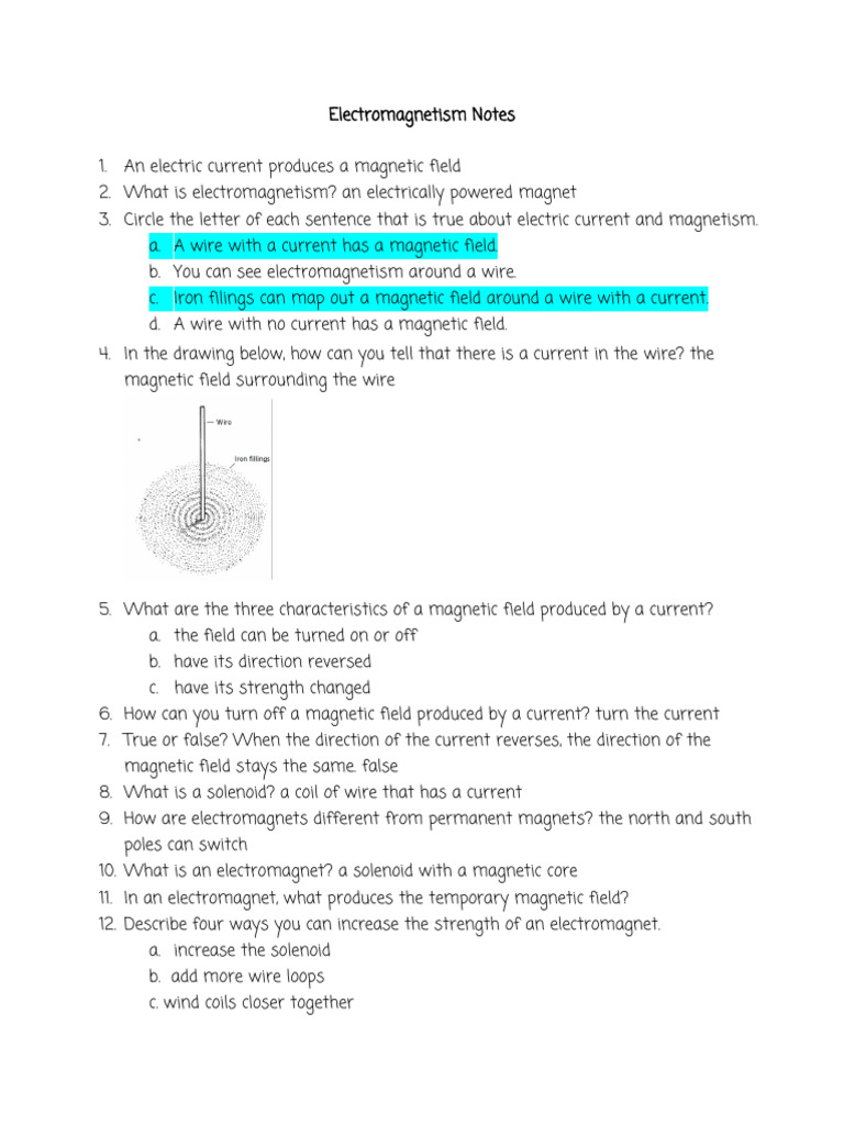 Blake Barrett - Week 14 - Electromagnetism Notes | PDF