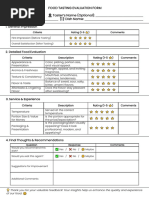 Sensorry Evaluation (Hedonic Scale) | PDF
