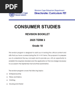 2023 Consumer Studies Grade 10 Term 3 - 4 Revision Material Updated ...