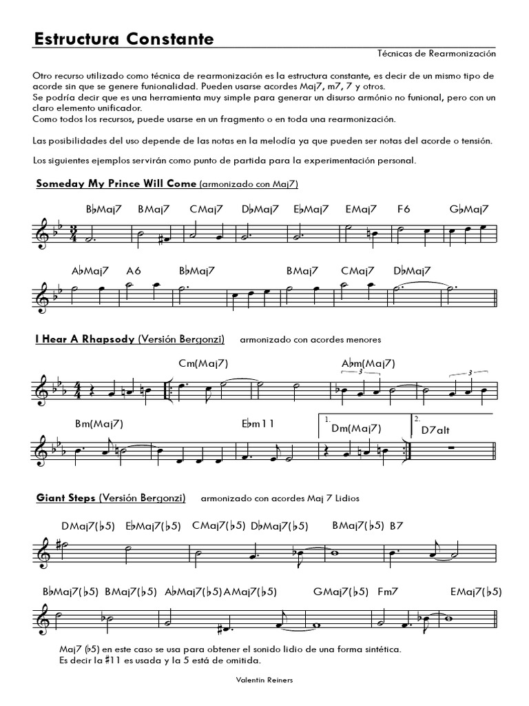 15 Estructura Constante | PDF | Elementos de la música | Teoría musical