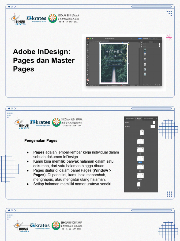 Penggunaan Halaman dan Master di InDesign | PDF