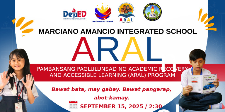 ARAL Program Launching Tarpaulin Design | PDF
