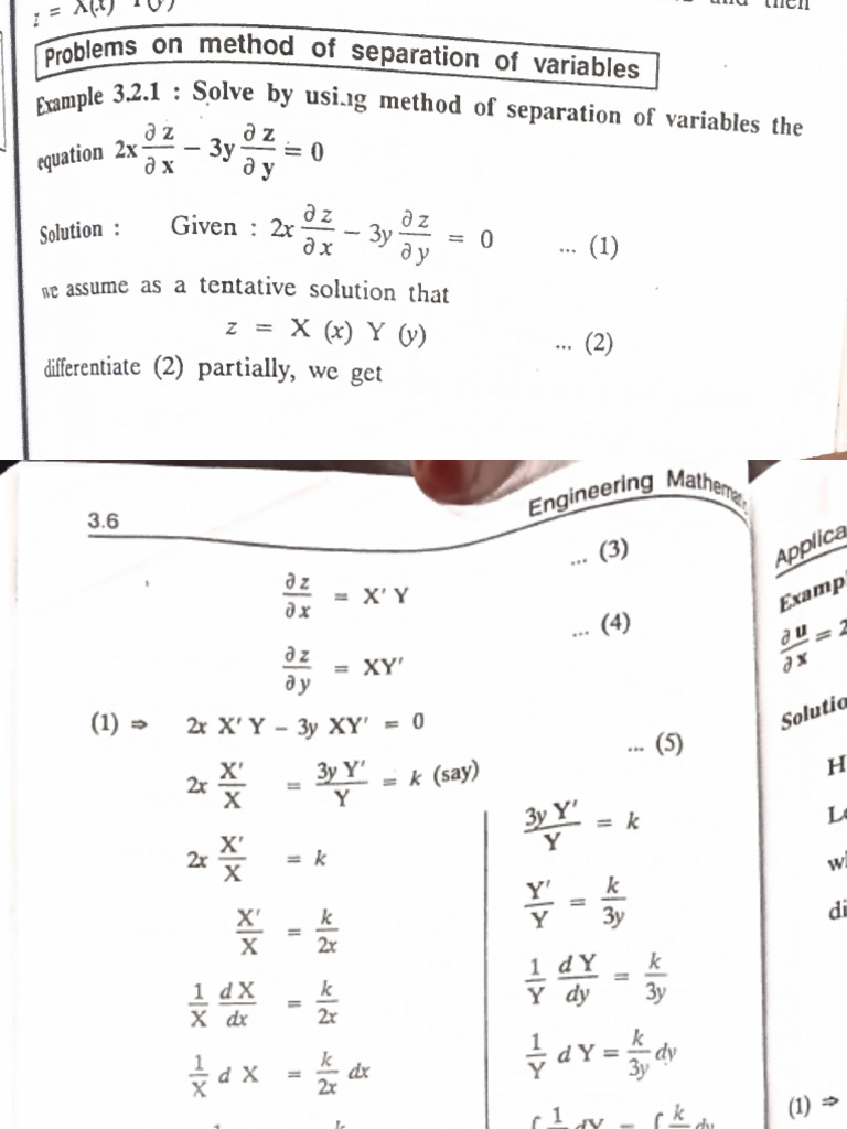 Method of Separation of Variables | PDF