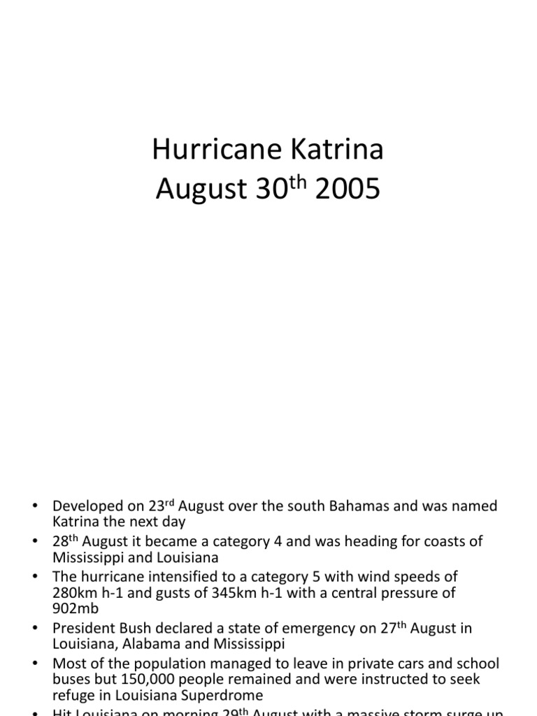Hurricane Katrina | PDF | Hurricane Katrina | Tropical Cyclones